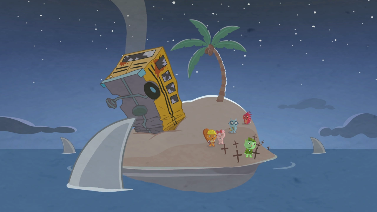 Happy Trails Pt. 2: Jumping the Shark | Happy Tree Friends Wiki | Fandom