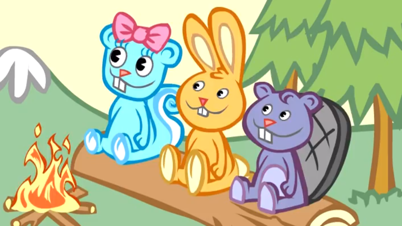 Image - IRE1 Giggles Cuddles and Toothy.png | Happy Tree Friends Wiki ...