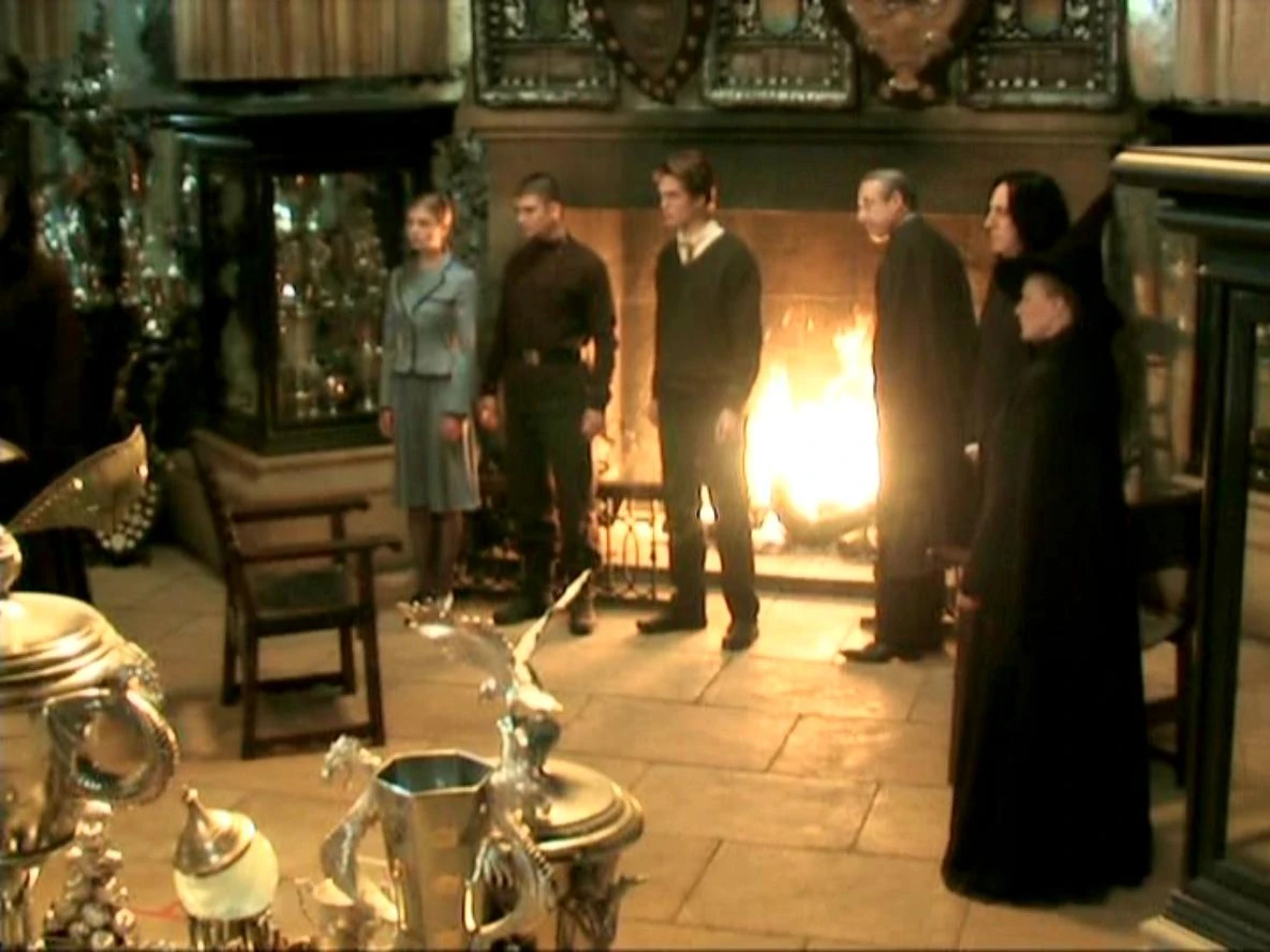 Image - Triwizard champions, Barty Crouch Sr, Snape and McGonagall at ...