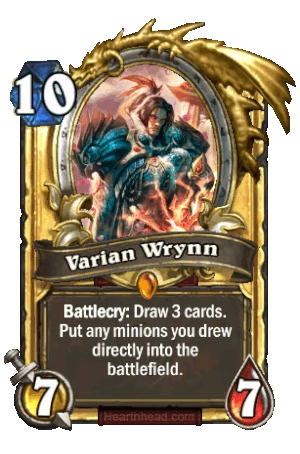 Varian Wrynn | Hearthstone: Heroes of Warcraft Wiki | FANDOM powered by ...