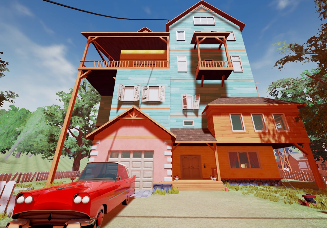 изображение альфа 1 дом спереди Png Hello Neighbor вики Fandom