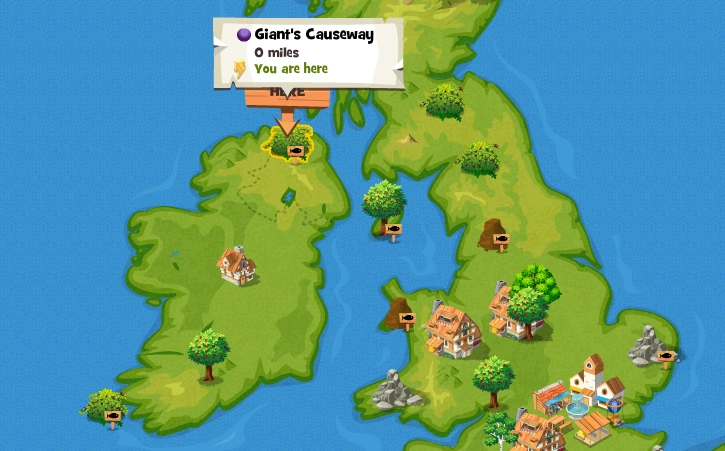 Image - Giant's Causeway location map.png | Here Be Monsters Wiki ...