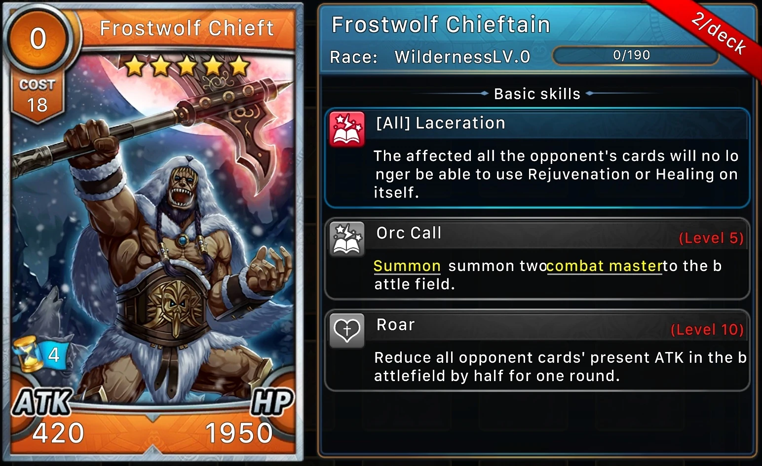 Frostwolf Chieftain | Heroines Fantasy Wiki | Fandom