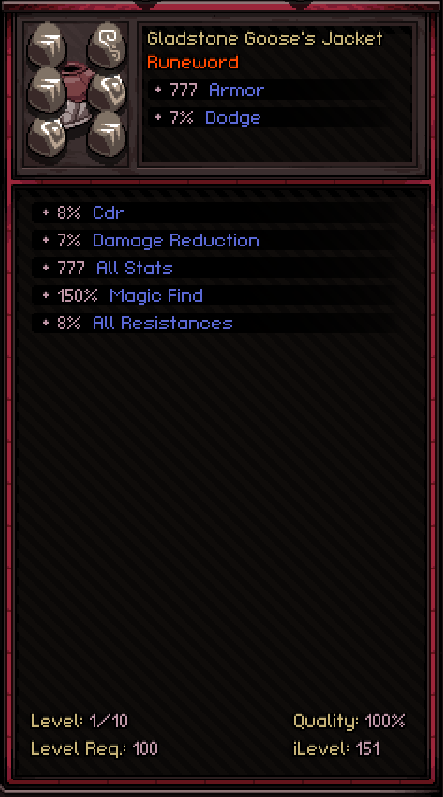 Gladstone Goose's Jacket | Hero Siege Wiki | Fandom