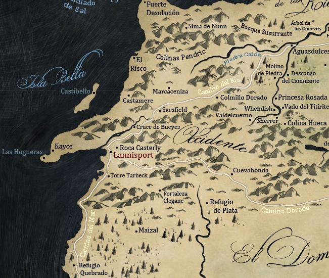 Tierras del Oeste | Hielo y Fuego Wiki | Fandom