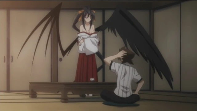 Image - Akeno with half wings.jpg | High School DxD Wiki | FANDOM powered by Wikia