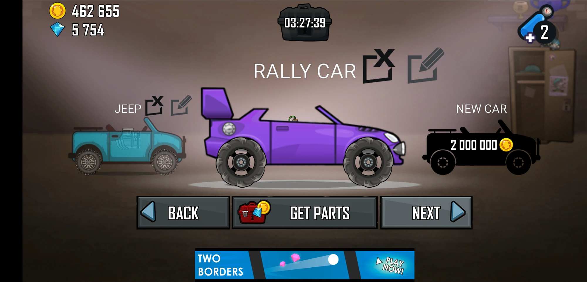 Garage | HillClimbRacing Wikia | Fandom