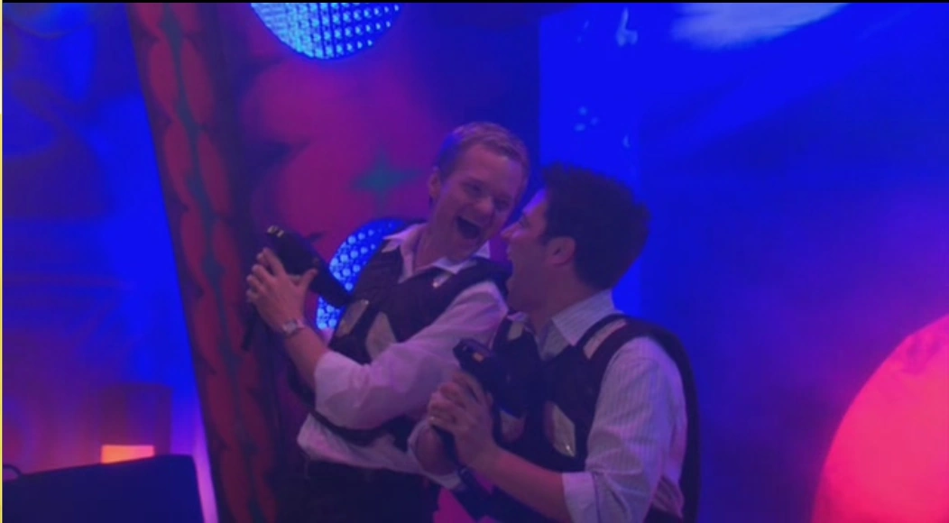 Image - Barney and Ted lasertag2.png | How I Met Your Mother Wiki ...