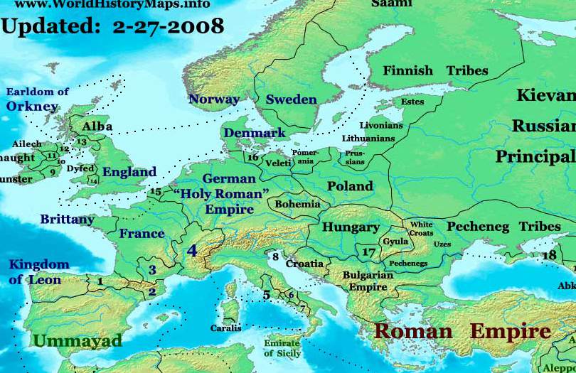Image - Europe-1000ad.jpg | Wiki Atlas of World History Wiki | FANDOM ...