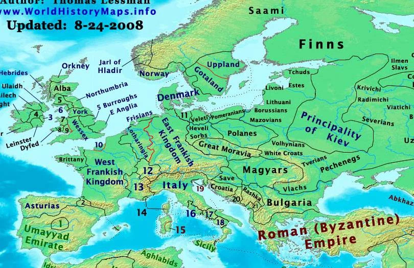 Image - Europe-900ad.jpg | Wiki Atlas of World History Wiki | FANDOM ...