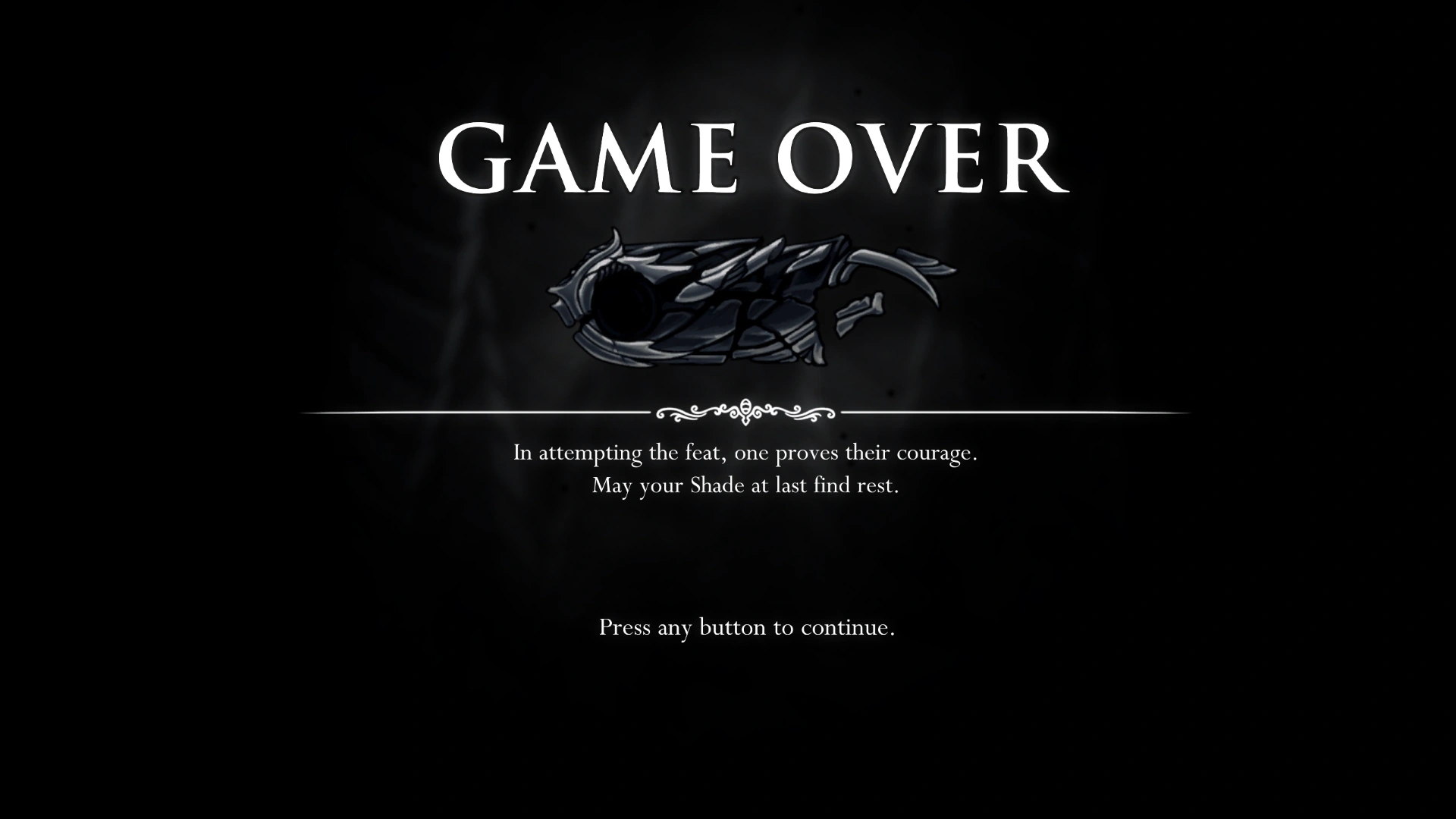 Image - Steel Soul Game Over.png | Hollow Knight Wiki | FANDOM powered ...