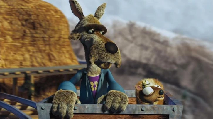 Image Wolf Twitchy Minecart Hoodwinked 2005 Jpg Hoodwinked Wiki