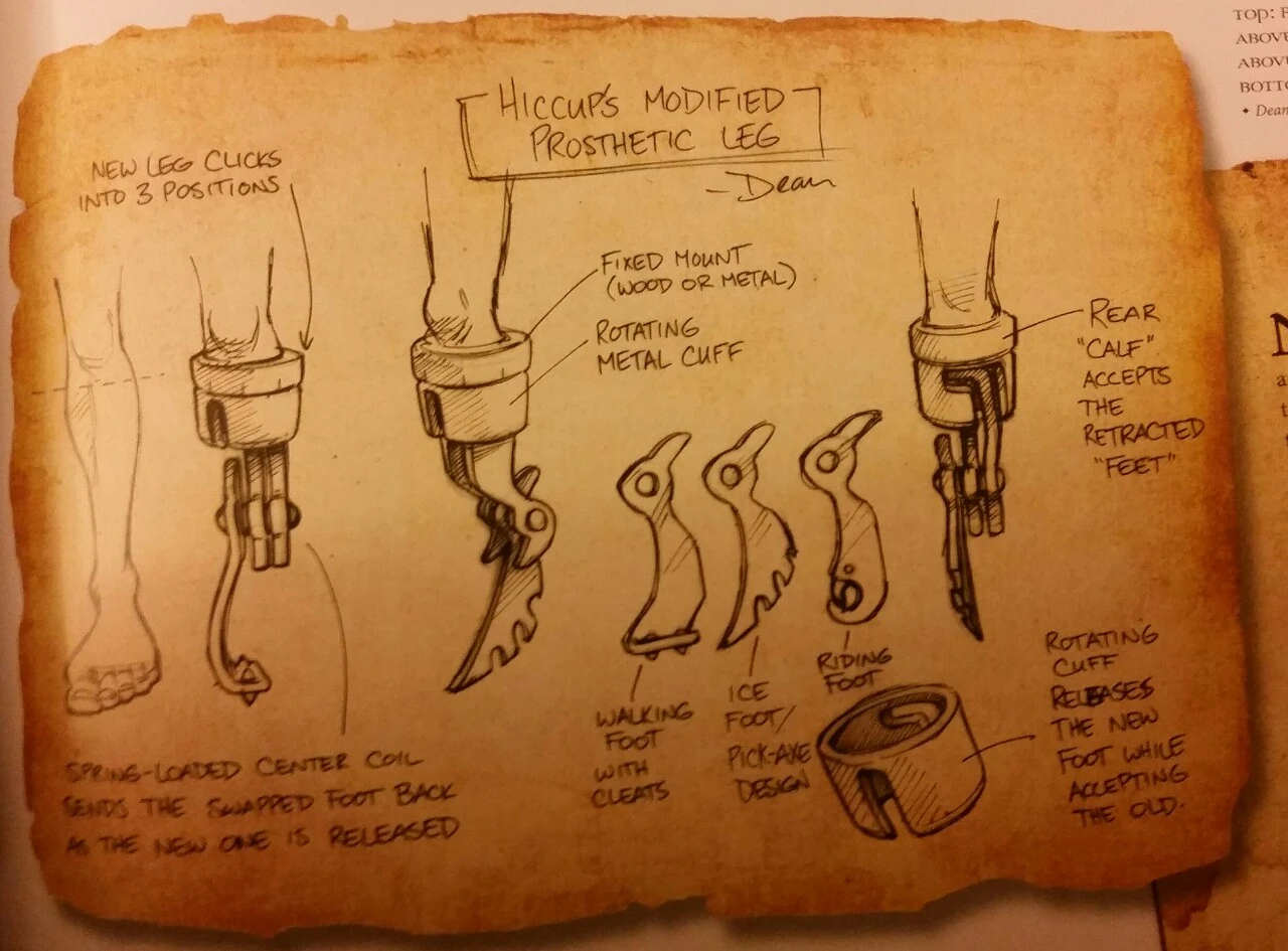 Image - Hiccup-Leg-By Dean-Deblois.jpg | How to Train Your Dragon Wiki ...