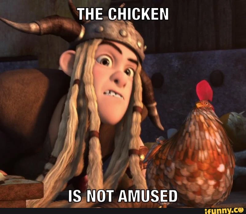 Image - The chicken is not amused .jpg | How to Train Your Dragon Wiki ...