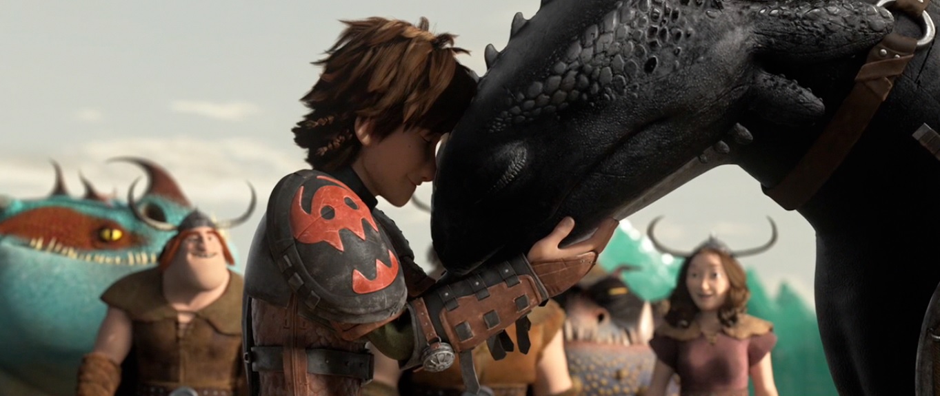 Image Hiccup And Toothless With Their Heads Touching How To