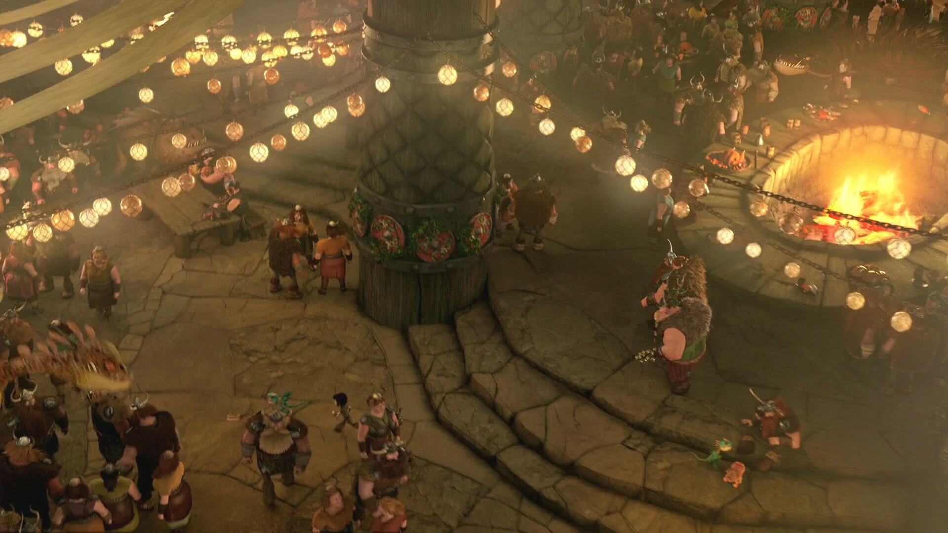Image - Great Hall Snoggletog 2.jpg | How to Train Your Dragon Wiki ...