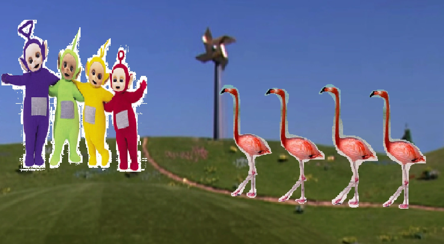 Teletubbies New Magical Event: Magic Flamingos (YouTube stuff) | Hub ...