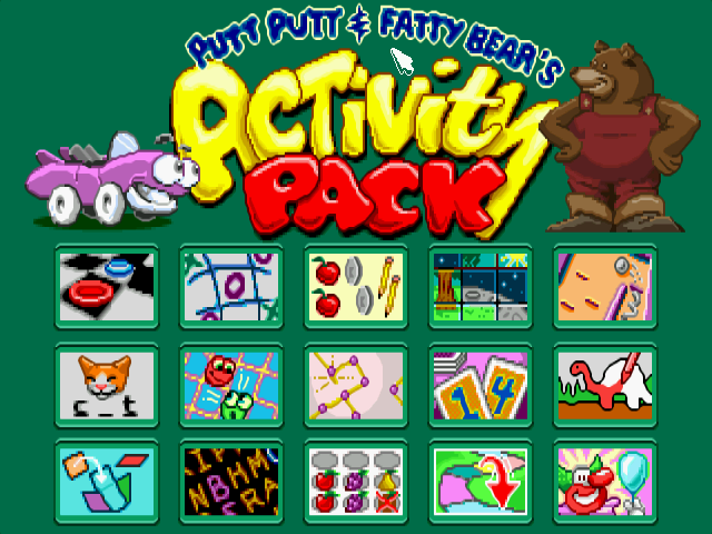 Putt-Putt & Fatty Bear's Activity Pack | Humongous Entertainment Games ...