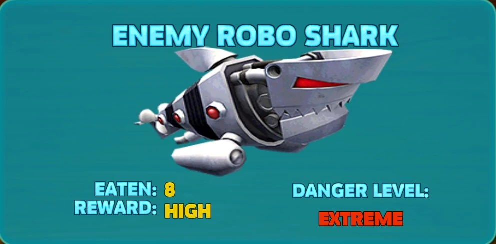 Enemy Robo Shark | Hungry Shark Wiki | Fandom