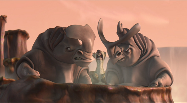 Image Sid Screaming And Running From Rhinospng Ice Age Wiki Fandom Powered By Wikia