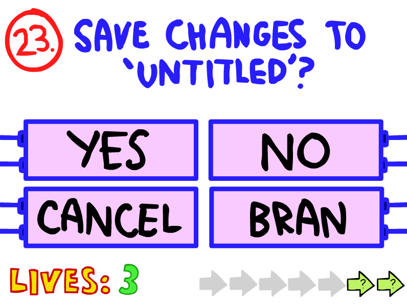 Question 23 The Impossible Quiz The Impossible Quiz Wiki Fandom