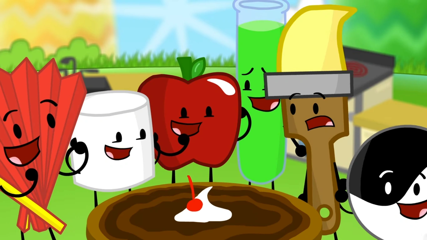 Image - S2e7 bright lights looking at lightbulb's pizza.png | Inanimate ...