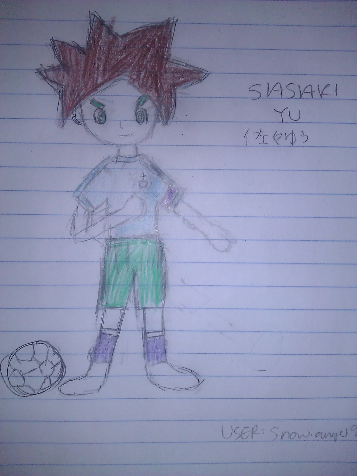 Sasaki Yu | Inazuma Eleven Fanon Wiki | Fandom