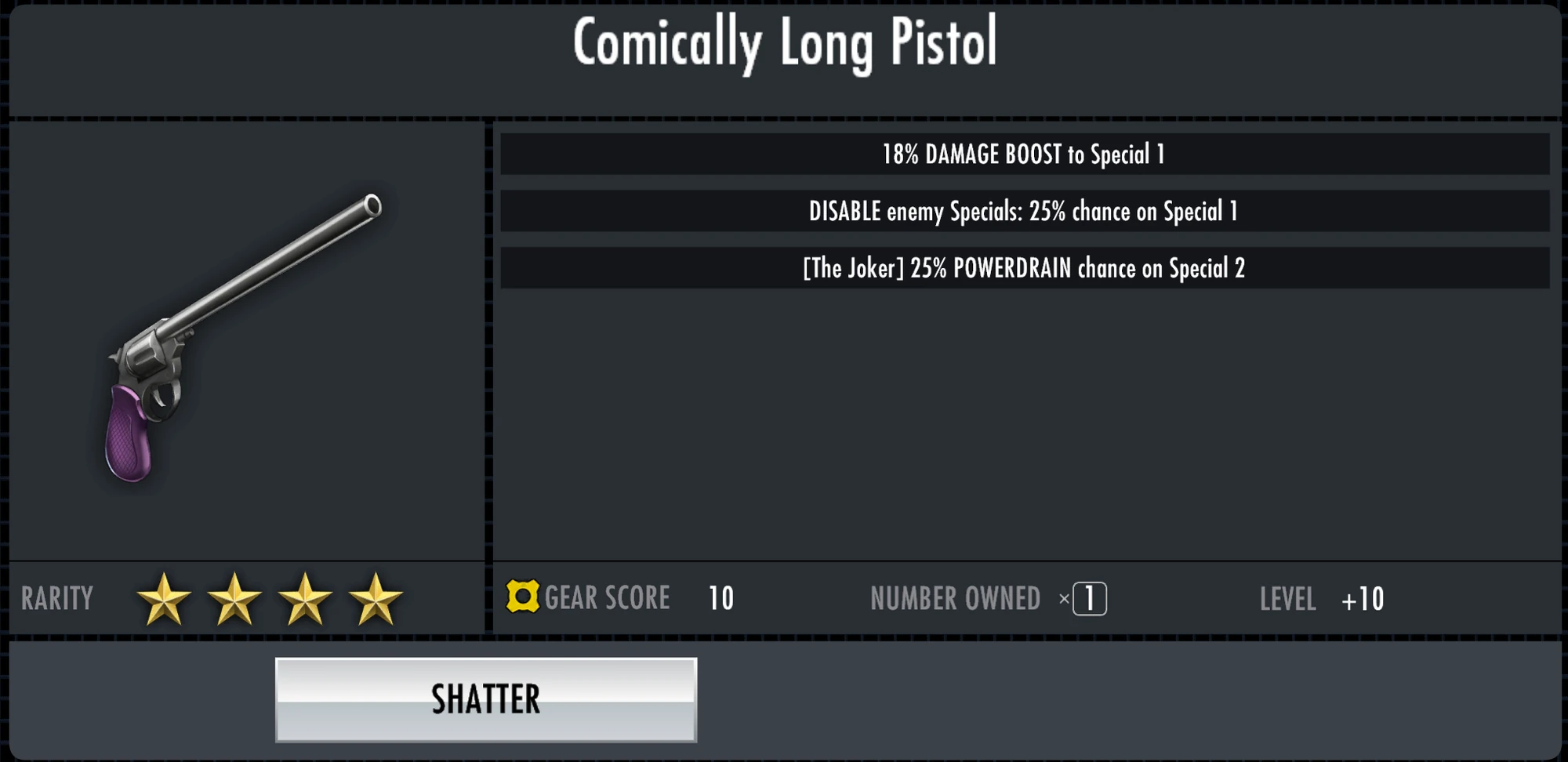 Comically Long Pistol | Injustice Mobile Wiki | Fandom