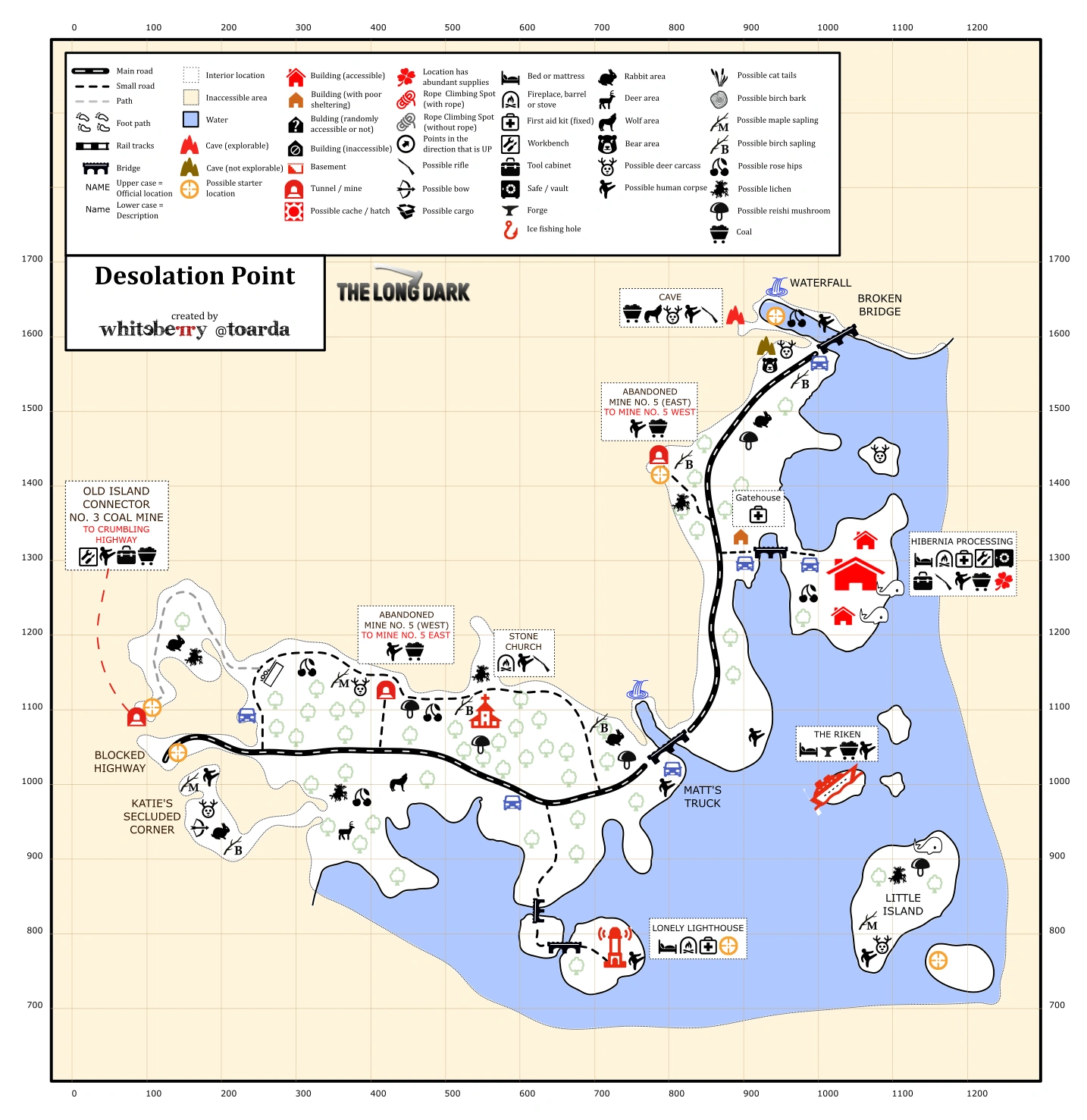Image - Desolation Point map by whiteberry-toarda.png | The Long Dark ...