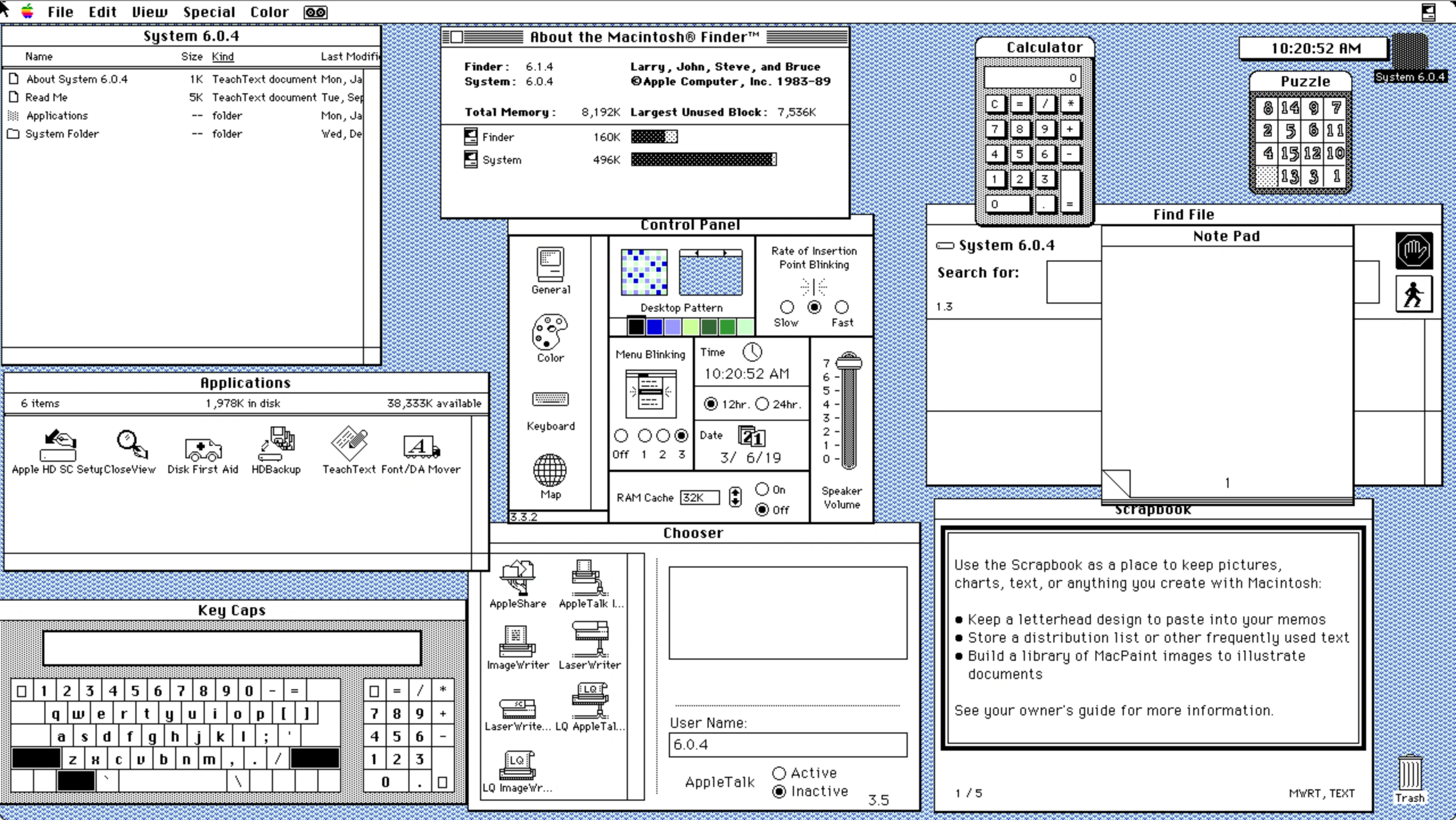 Mac OS - A Desktop Montage via emulators - E-Maculation