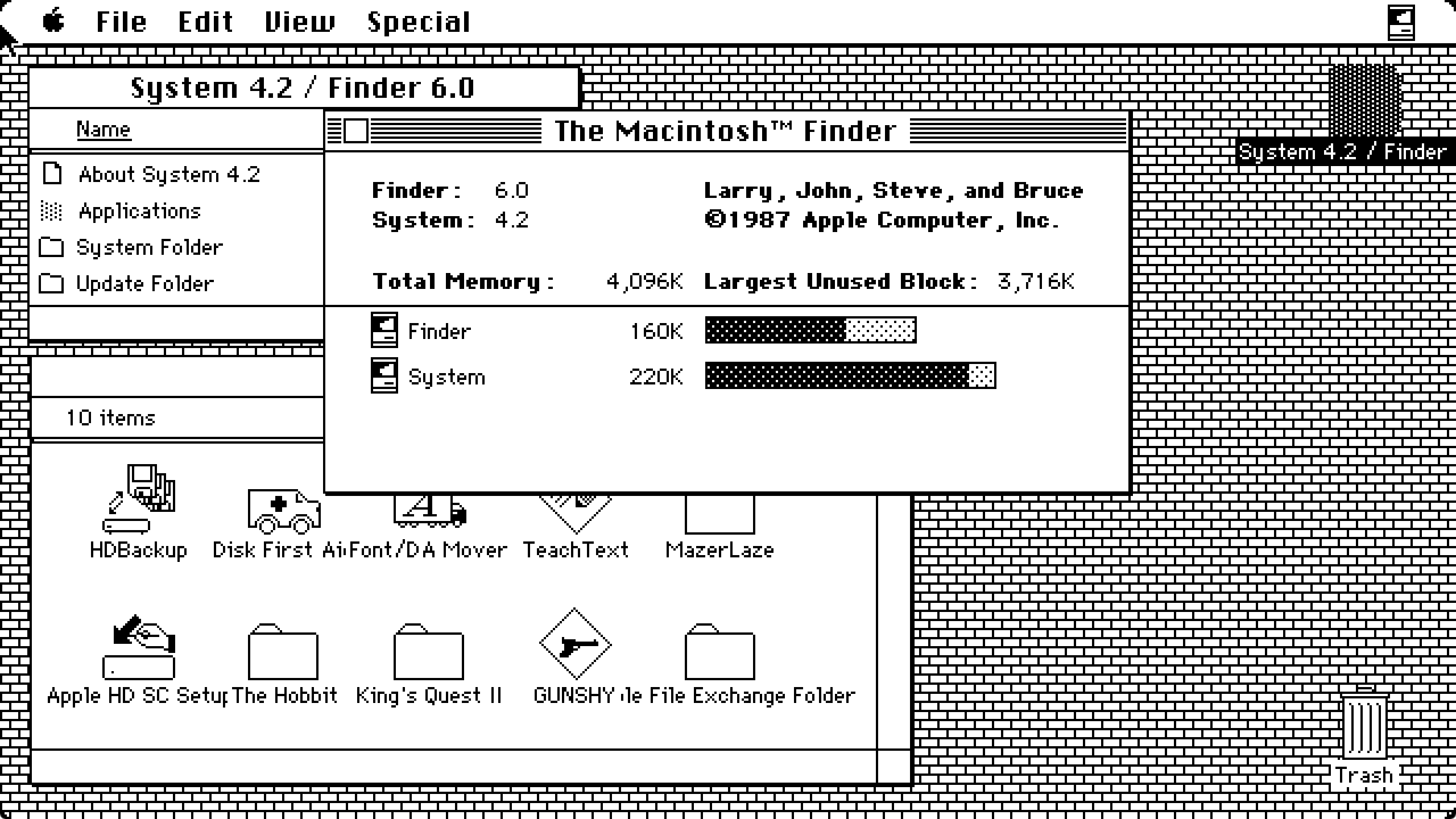 Mac OS - A Desktop Montage via emulators - E-Maculation
