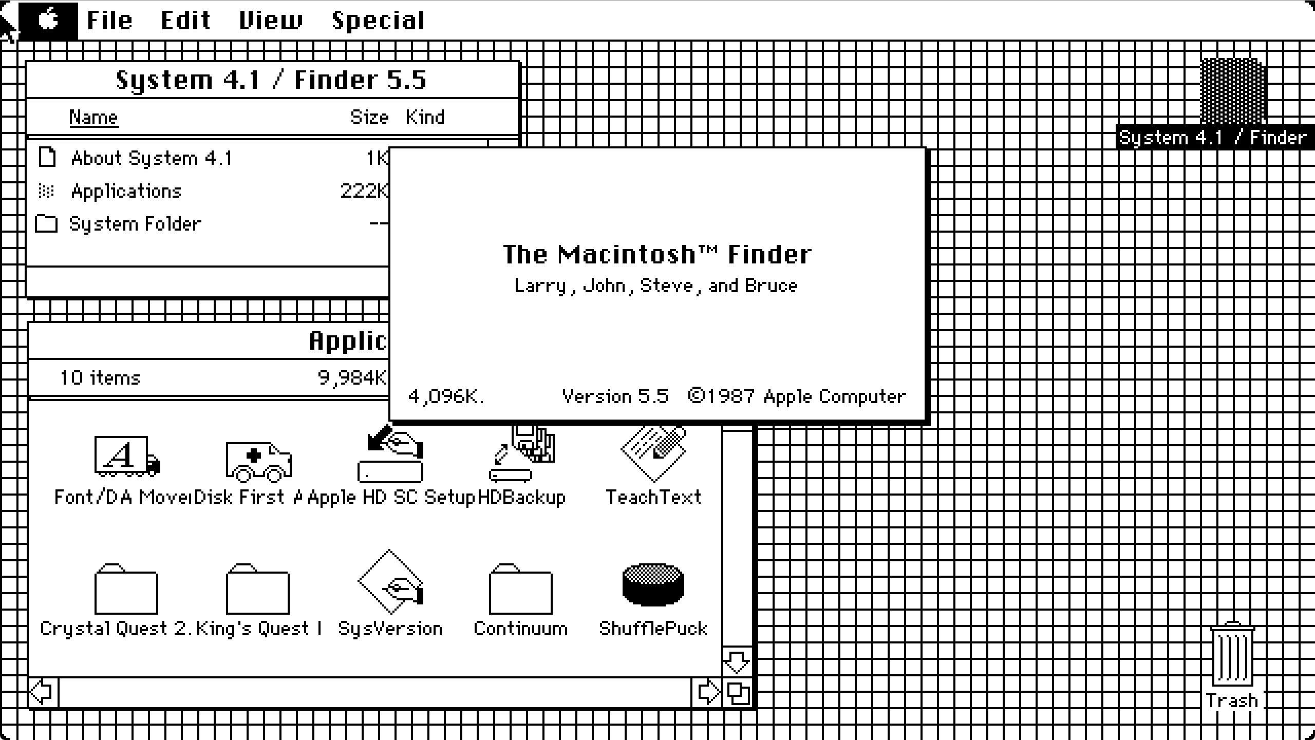 Mac OS - A Desktop Montage via emulators - E-Maculation