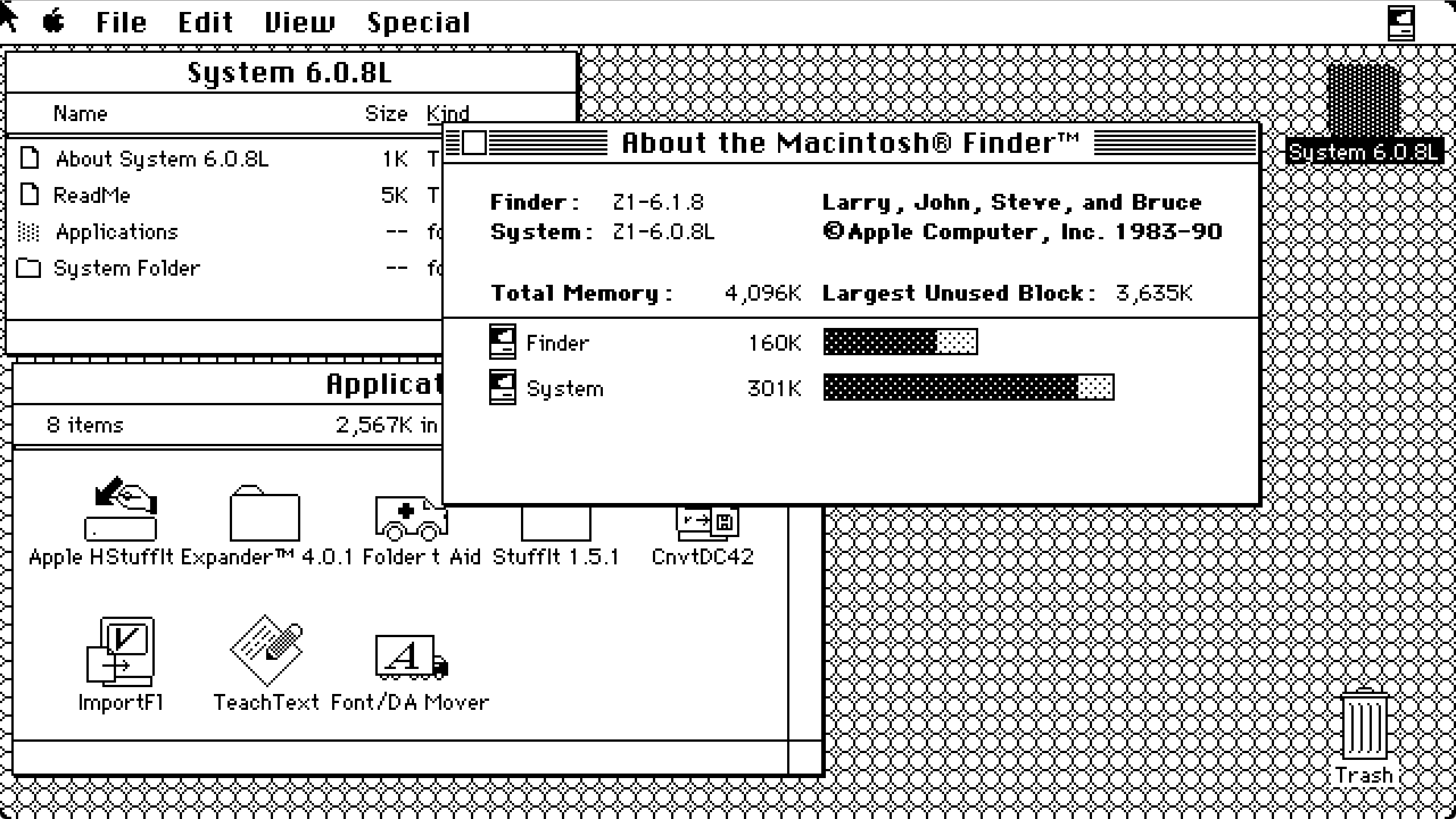 Mac OS - A Desktop Montage via emulators - E-Maculation