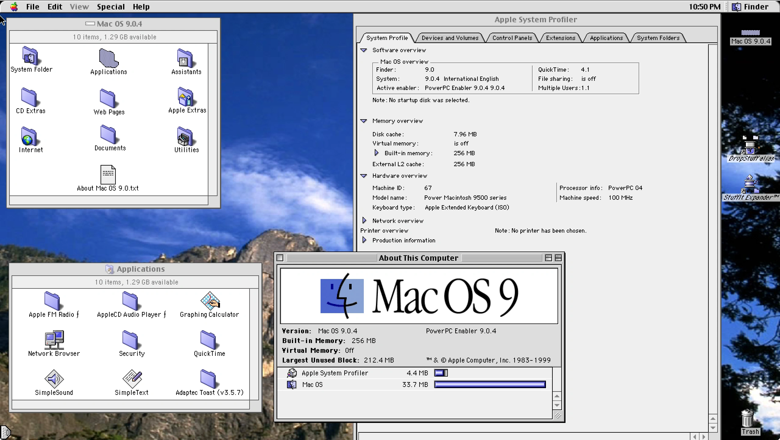 Mac OS - A Desktop Montage via emulators - E-Maculation