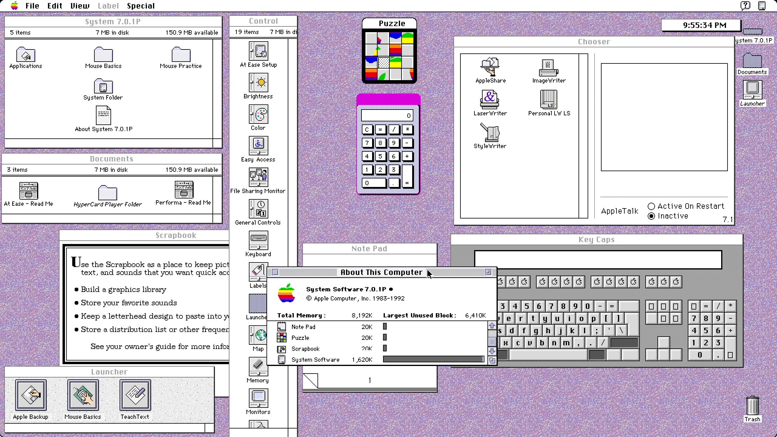 Mac OS - A Desktop Montage via emulators - E-Maculation