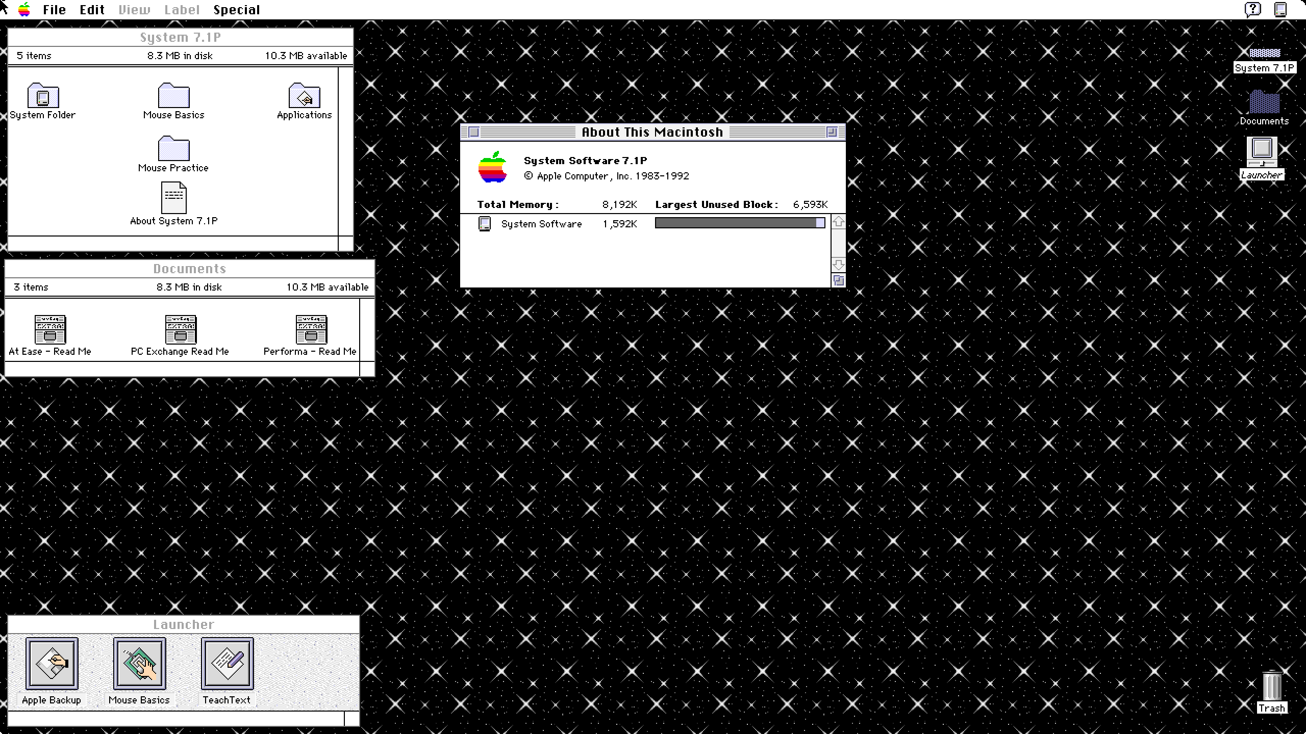 Mac OS - A Desktop Montage via emulators - E-Maculation