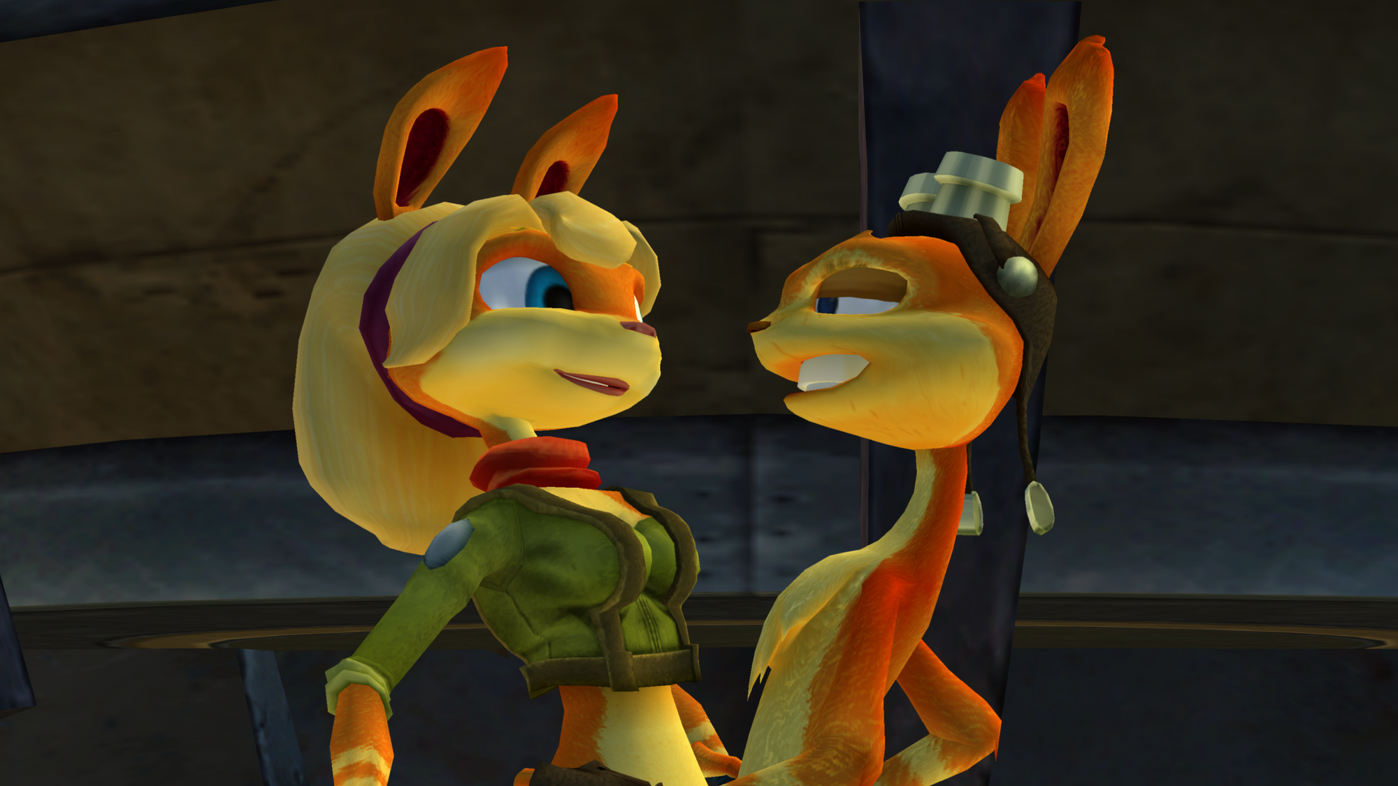 Image Daxter And Tess About To Kisspng Jak And Daxter Wiki