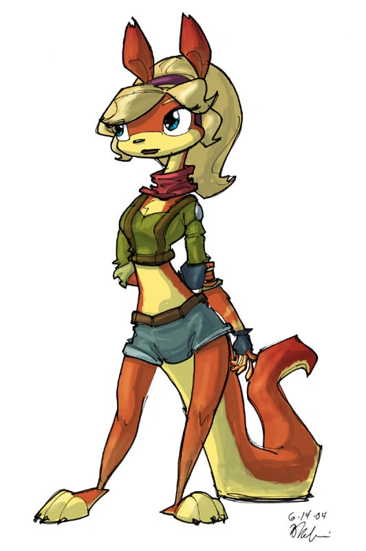 Image - Ottsel Tess concept art.png | Jak and Daxter Wiki | FANDOM ...