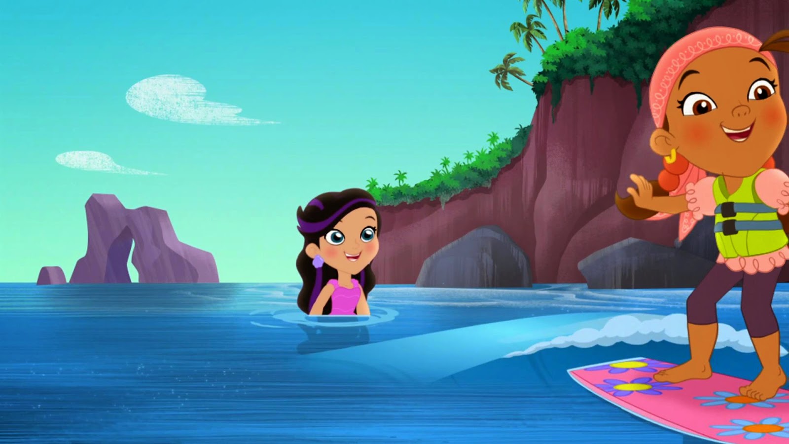 Image Izzyand Marina Surfin Turf03 Jake And The Never Land Pirates Wiki Fandom Powered