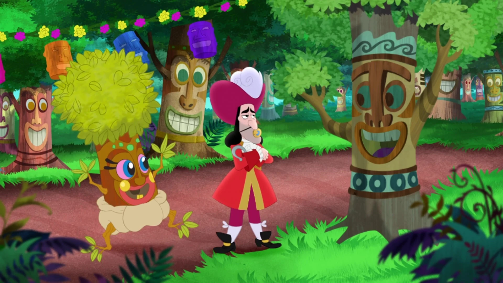 Image - Hook &Tiki Forest-Tiki Tree Luau!.jpg | Jake and the Never Land ...