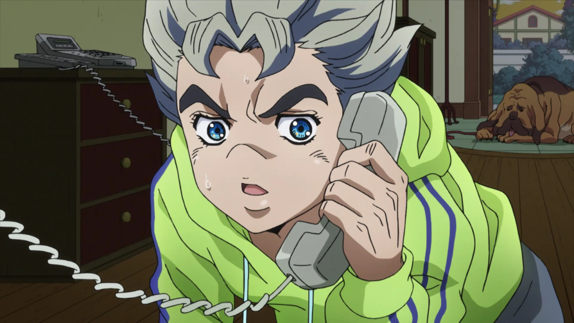 Image - Koichi on the phone with Josuke.png | JoJo's Bizarre ...
