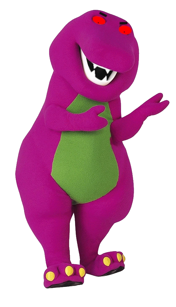 Evil Barney the Dinosaur | Joey Slikk Alt Wiki | Fandom