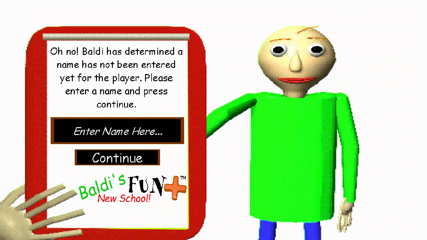 Name Entering System | Johnster's Baldi Mods Wiki | Fandom