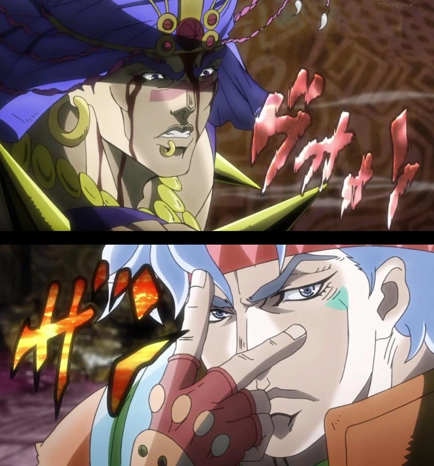 Imagen - Caesar vs Wammu.png | Wiki Jojopedia | FANDOM powered by Wikia
