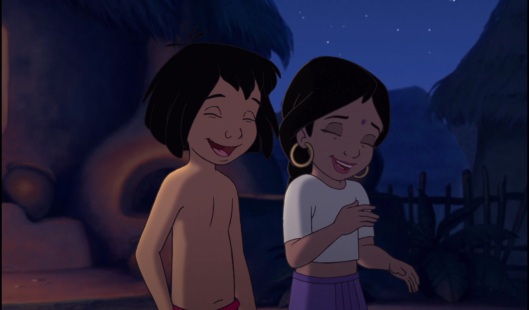 Image Mowgli And Shanti Are Both Laughing Jungle Book Wiki Fandom Powered By Wikia