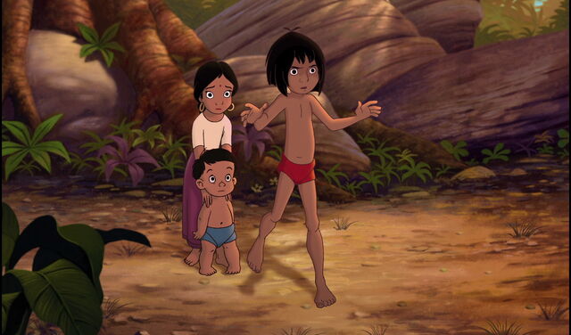 Image Mowgli Is Trying To Save Shanti And Ranjan Jungle Book Wiki Fandom Powered By Wikia