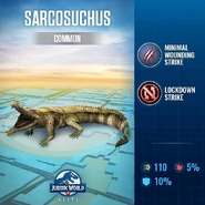 Sarcosuchus | Jurassic World Alive Wiki | Fandom