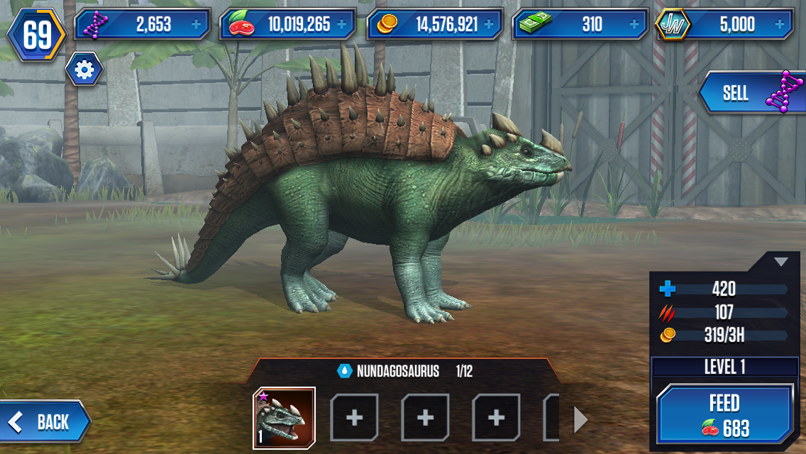 Nundagosaurus Jurassic World The Mobile Game Wikia Fandom Powered