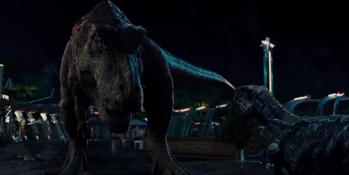 Image - Blue and Rexy after the fight .jpg | Jurassic Park wiki ...