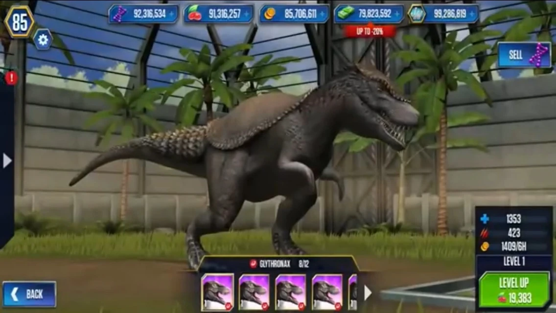 Glythronax/JW: TG | Jurassic Park wiki | Fandom